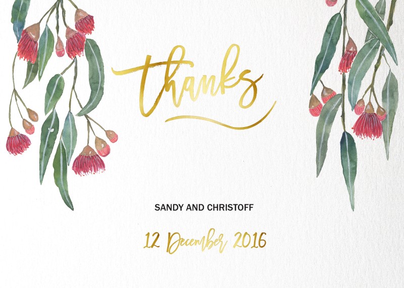 Golden Native | Foil Stamp | Thank You Cards