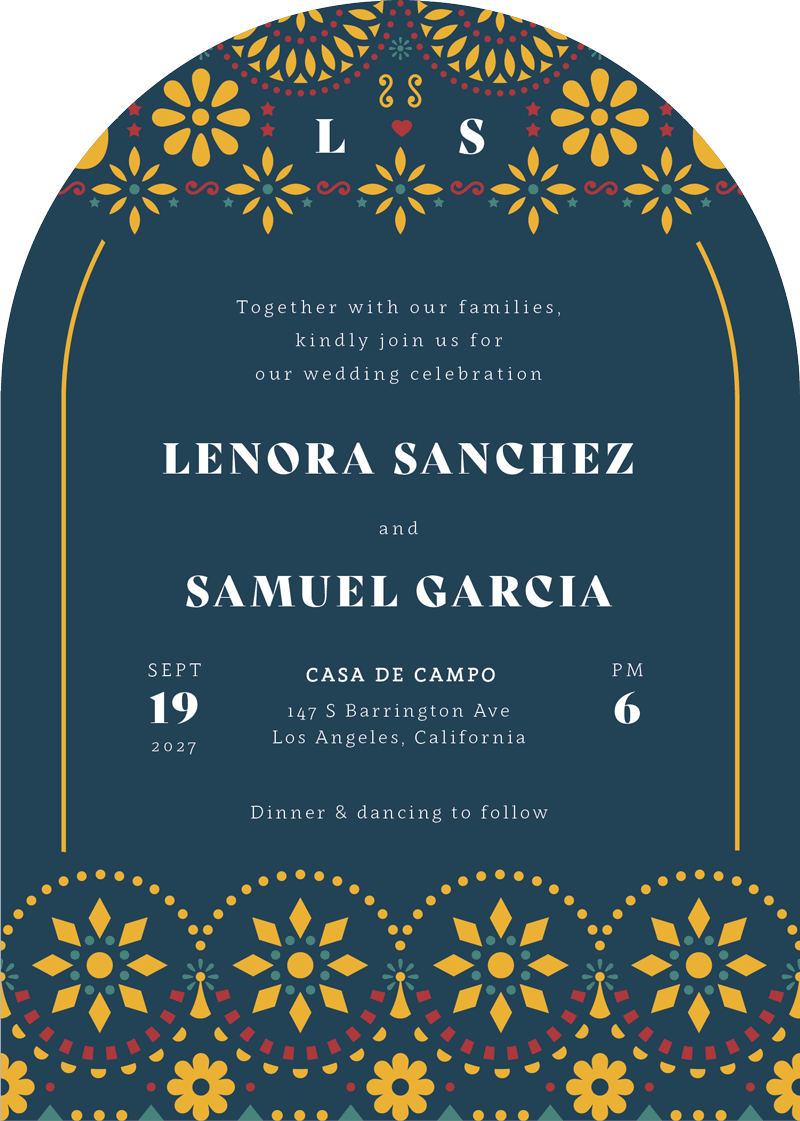 Mexican Wedding Invitations In Spanish