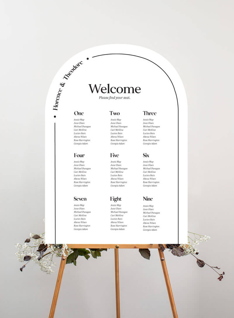 Seating plan wedding sign 60 photos - Astyledwedding.com