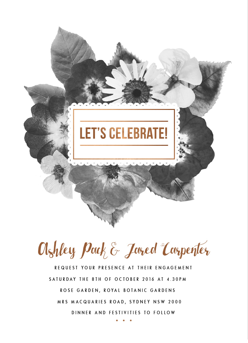 Spring Collection | DP | Engagement Invitations