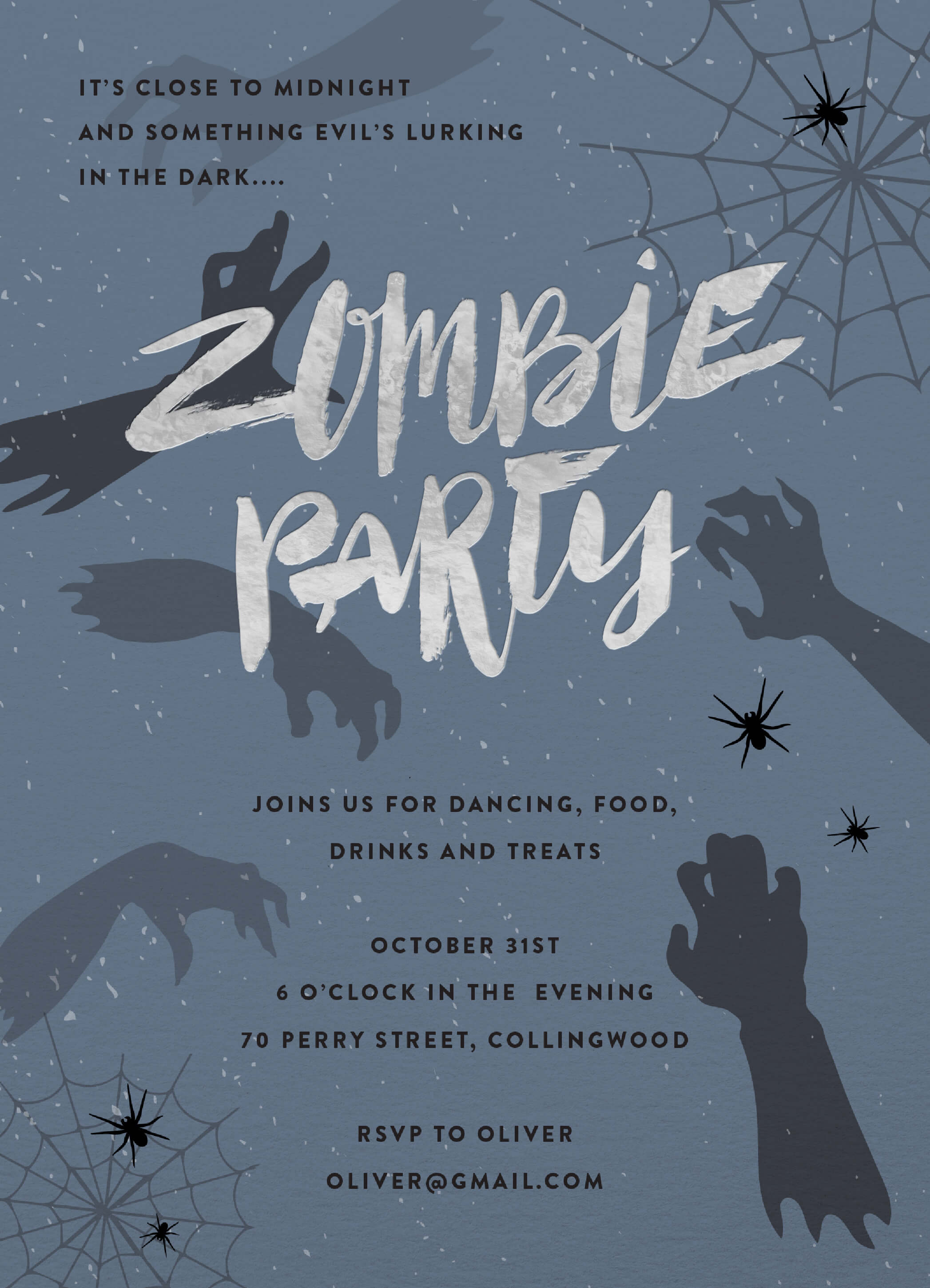 Zombie Party Invitation Templates