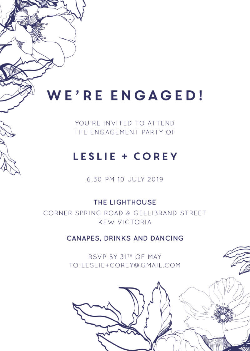 Engagement Invite Sample