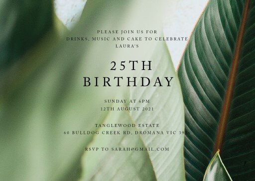 Outdoor Birthday Invitations
