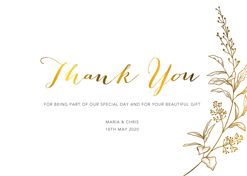 Saint Mary | Real Foil | Thank You Cards