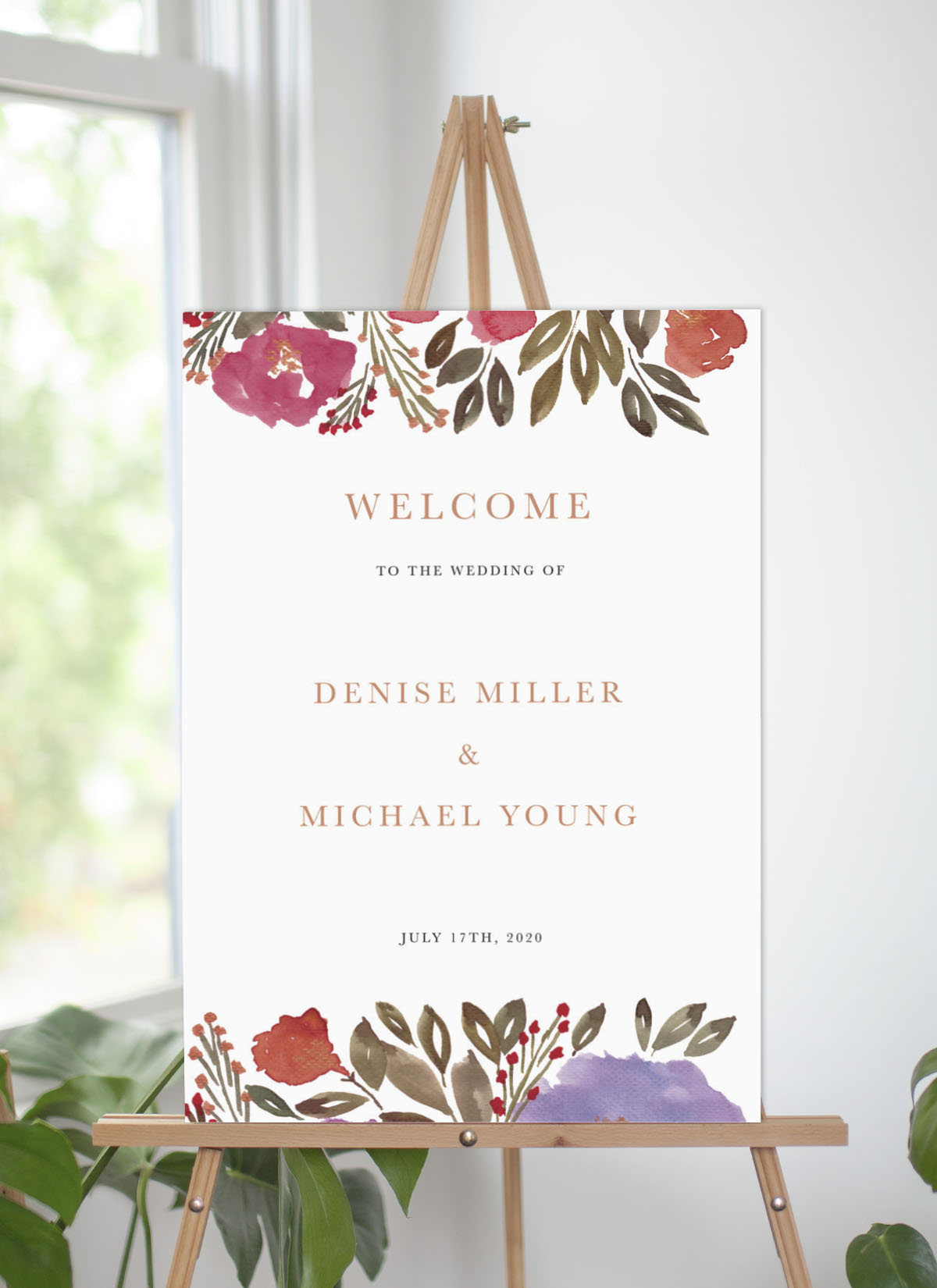 Violet Fall | Digital Printing | Wedding Signs