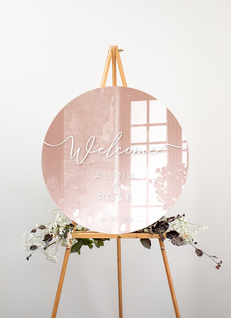 Rosey | Digital Printing | Wedding Welcome Sign